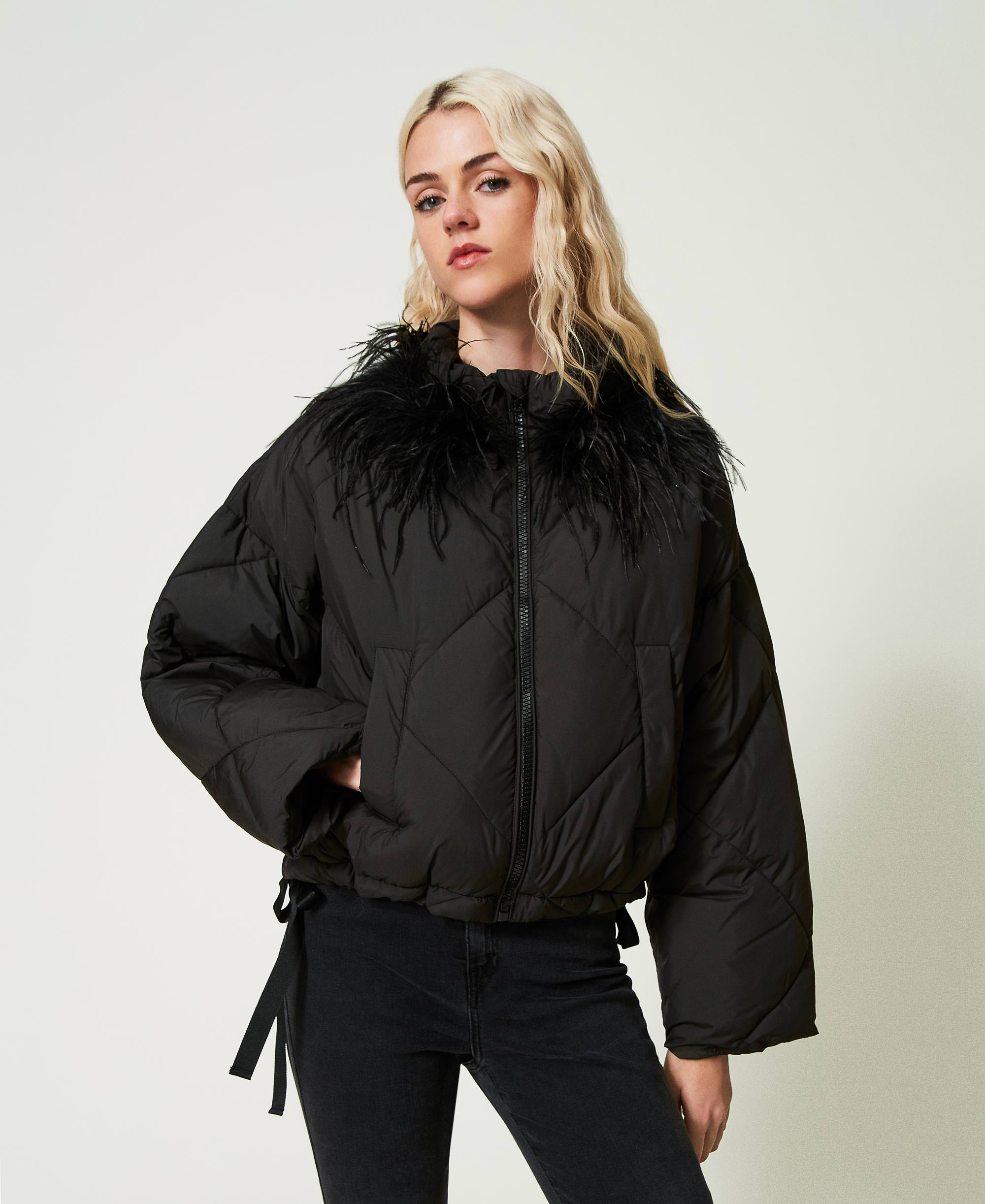 Стеганая куртка с перьями 232TT2240 TWINSET — купить в интернет ...