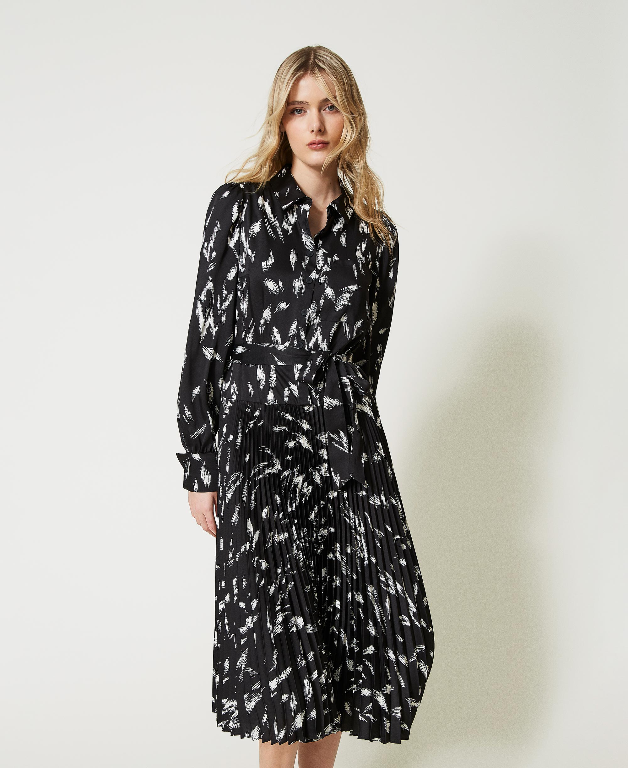 Платье миди с набивным рисунком 231ll21aa Twinset — купить в интернет магазине бренда женской