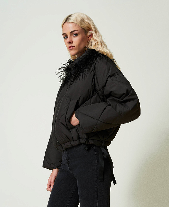 Стеганая куртка с перьями 232TT2240 TWINSET — купить в интернет ...